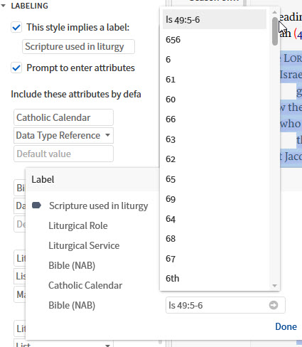 RESOLVED BUG: unable to enter Bible data type in label attribute - sometimes - Logos Community